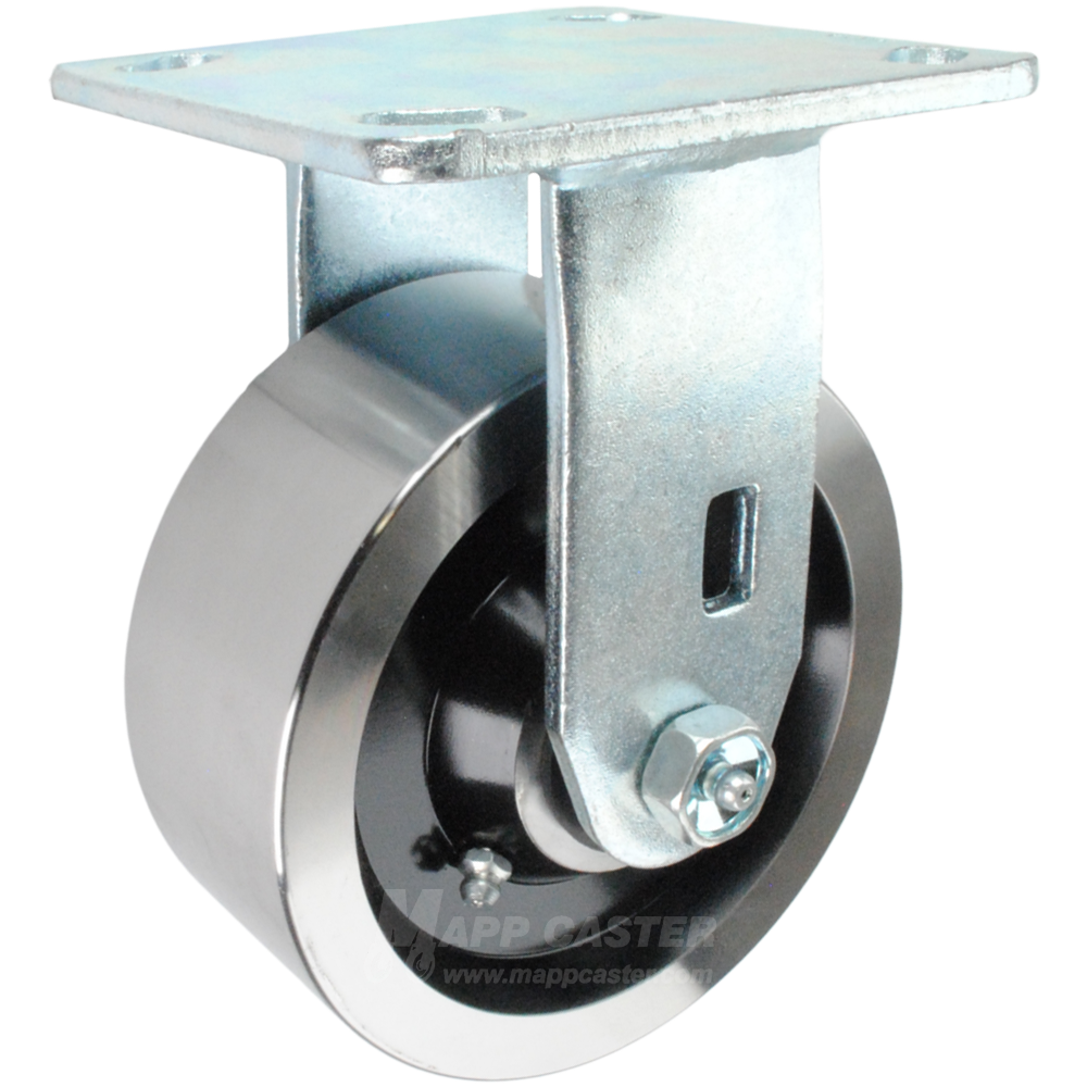5" x 2" Forged Steel Wheel Kingpinless Rigid Caster – Steel Caster Store