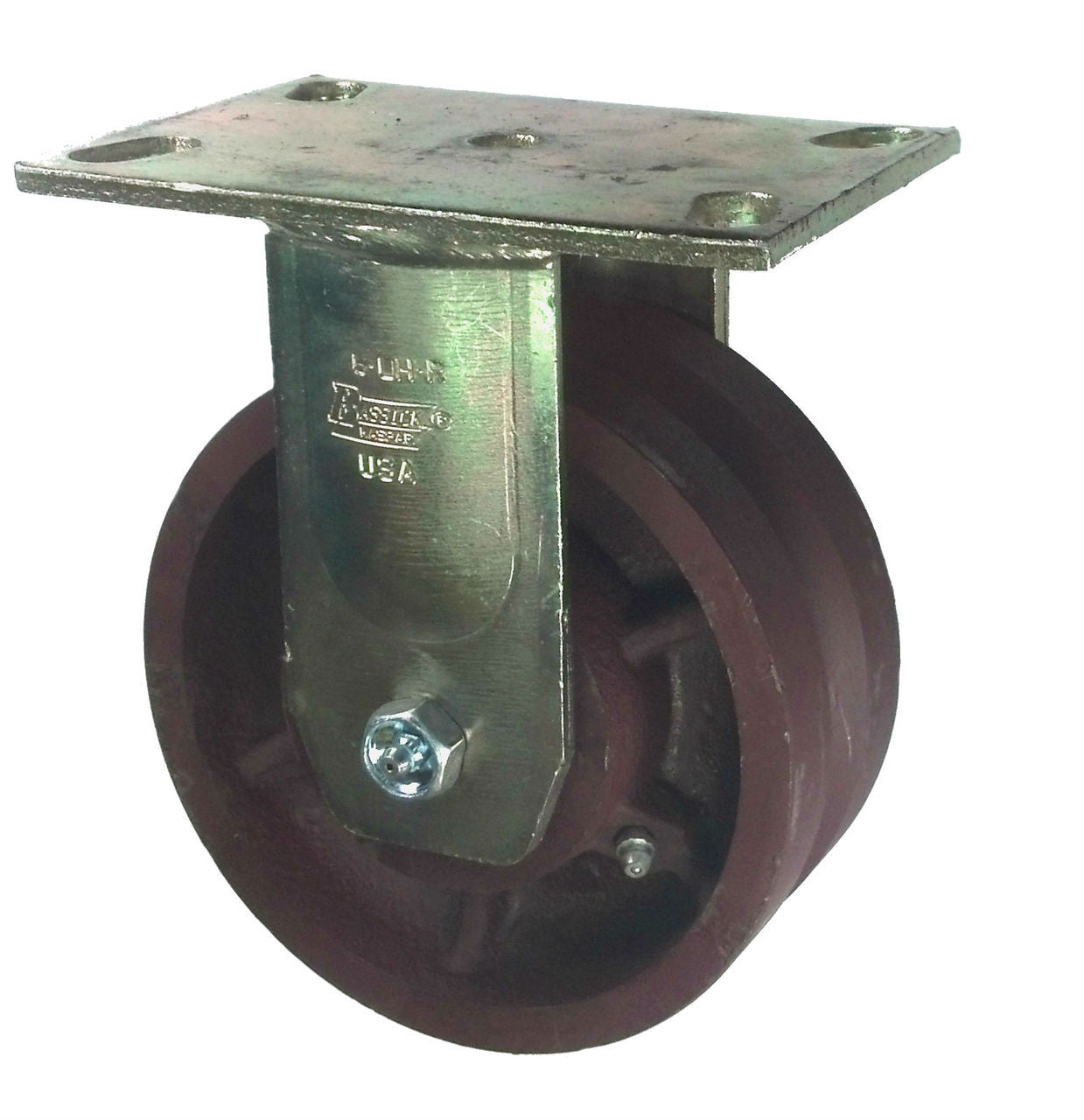 Heavy Duty V Groove Steel Casters - 6" x 2.5" | Steel Caster Store